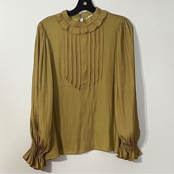 Current Air | Tops | Current Air Ruffle Long Sleeve Blouse | Poshmark